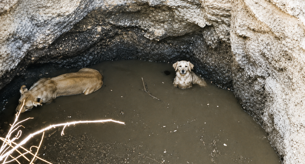 Dog and Lioness Fall into Well During Life-Or-Death Chase - National ...